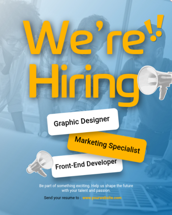 Plantilla de We Are Hiring Instagram Post | PosterMyWall
