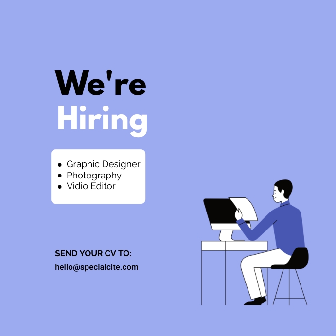 we are hiring instagram post Template | PosterMyWall