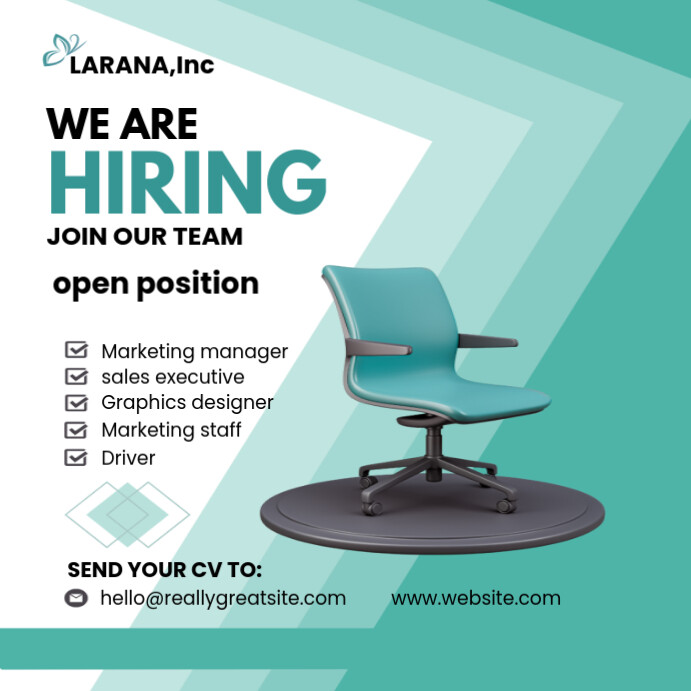 Modèle We Are Hiring Instagram Post | PosterMyWall