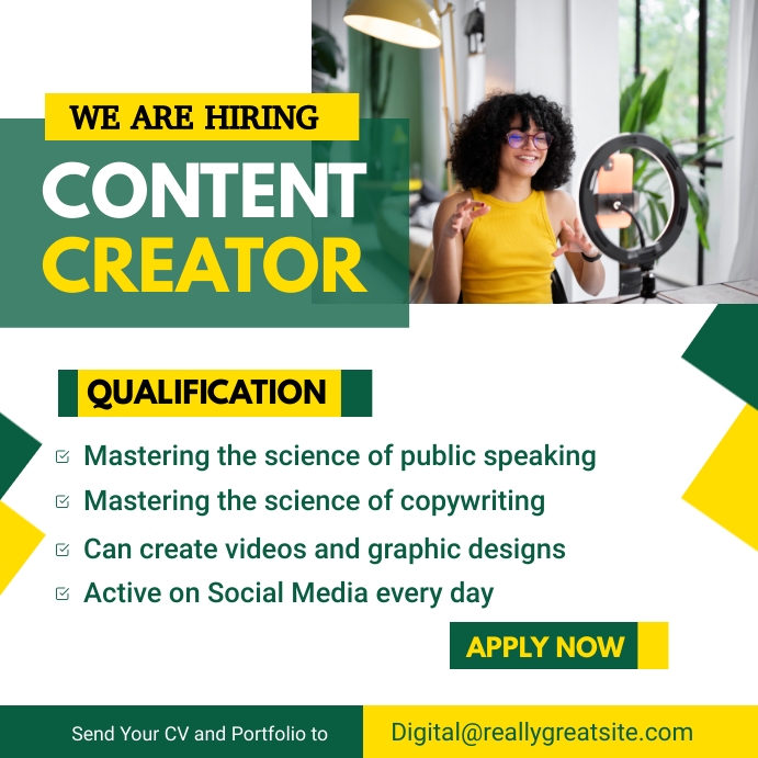 We are hiring instagram Post Template | PosterMyWall