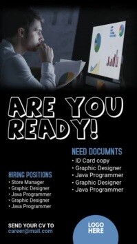 We are hiring Instagram Story Template | PosterMyWall