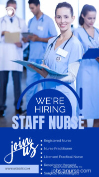 Nurses Hiring Instagram Story Template | PosterMyWall