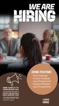 We are hiring Instagram Story Template | PosterMyWall