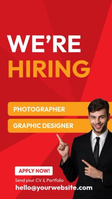 We Are Hiring Instagram story Template | PosterMyWall