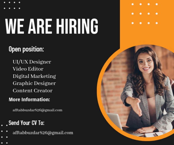 We are hiring job opportunities Template | PosterMyWall