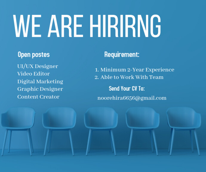 We are hiring job opportunities Template | PosterMyWall