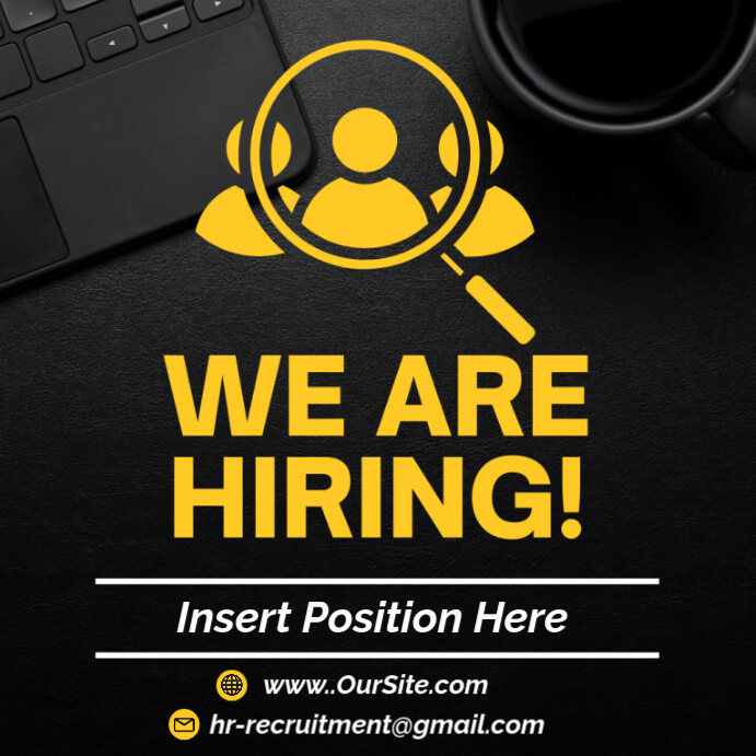 Plantilla de We Are Hiring Job Recruitment Banner | PosterMyWall