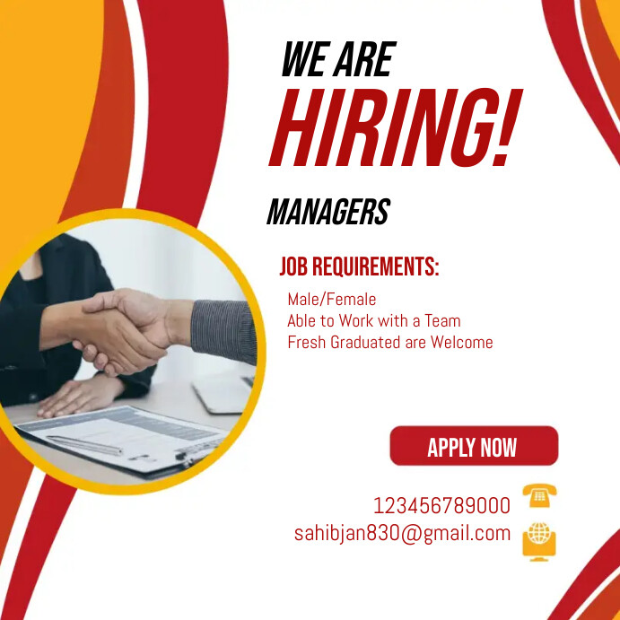 We are hiring job templates | PosterMyWall