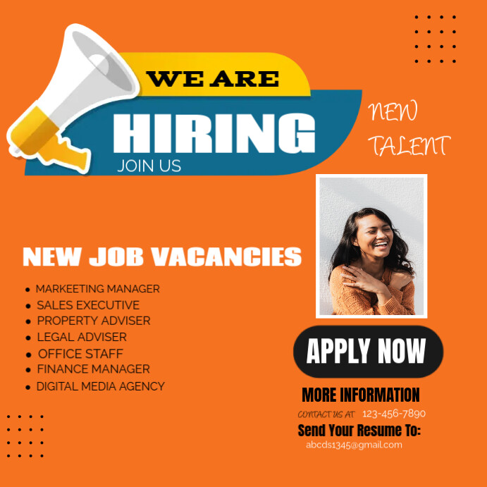 We are hiring jobs poster fix and hi res pro Template | PosterMyWall