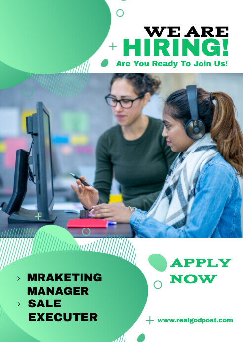 We Are Hiring New Job Flyers For Best A6 Templat | PosterMyWall