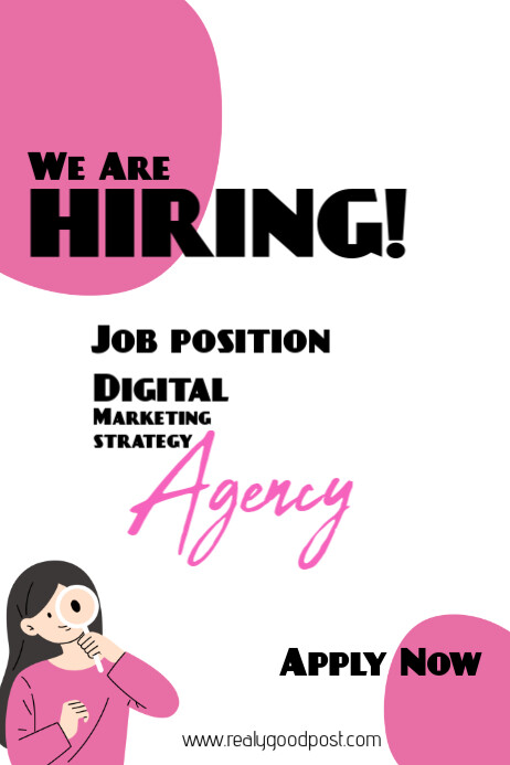 We are hiring new post flyers great job Template | PosterMyWall