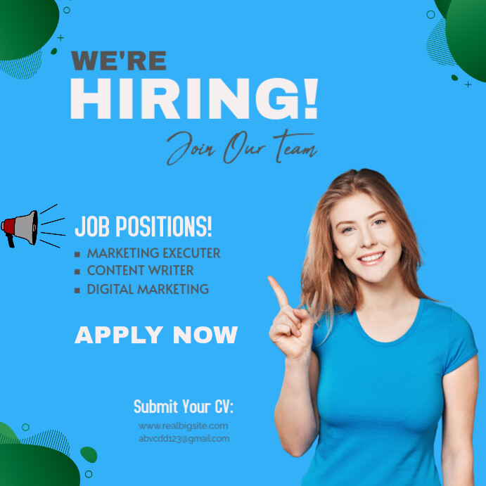 we are hiring new post job flyers hd insta fb flixer 2025 Template ...