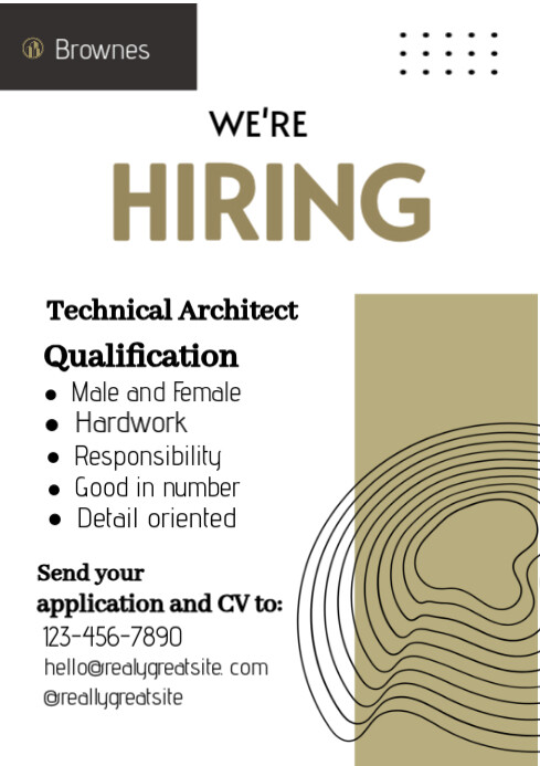 We are hiring new talented persons Template | PosterMyWall