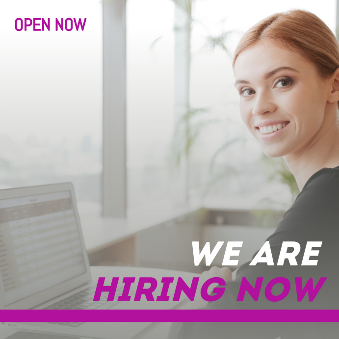WE ARE HIRING NOW NOW Template | PosterMyWall