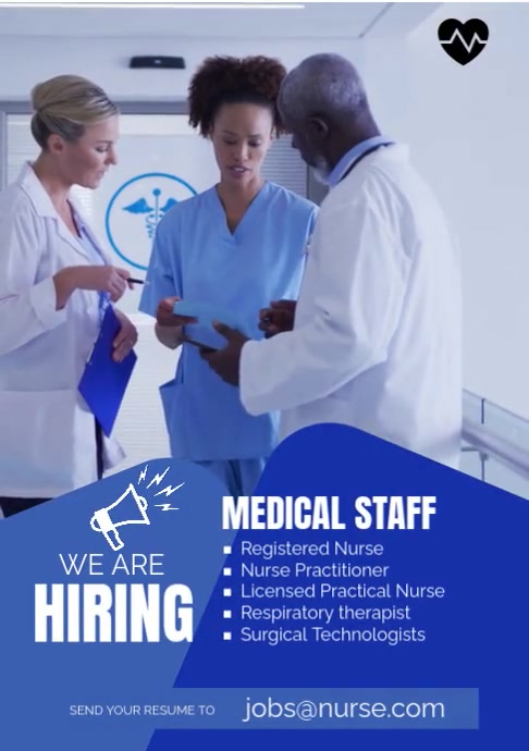 We are Hiring Nurses Template | PosterMyWall