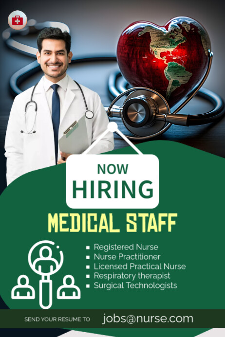 We are Hiring Nurses Template | PosterMyWall