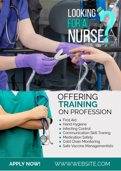 We are Hiring Nurses Template | PosterMyWall