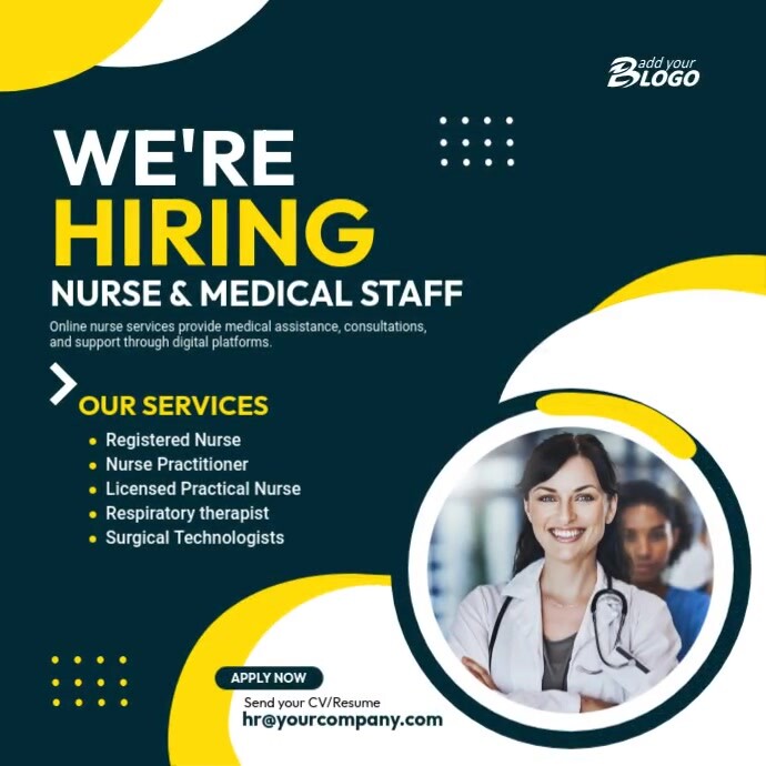 Copy of We are Hiring Nurses Template | PosterMyWall