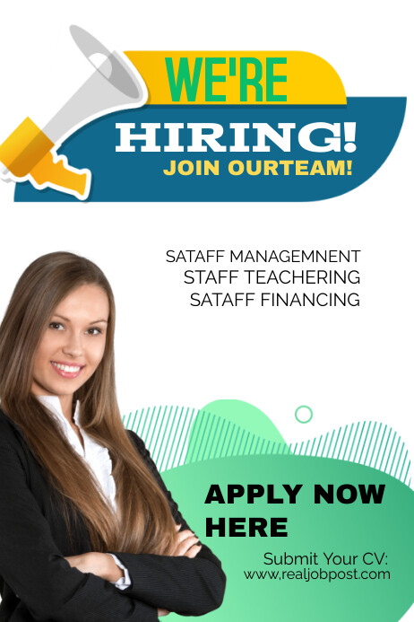 Plantilla de We Are Hiring Of New Templates For Great Post | PosterMyWall