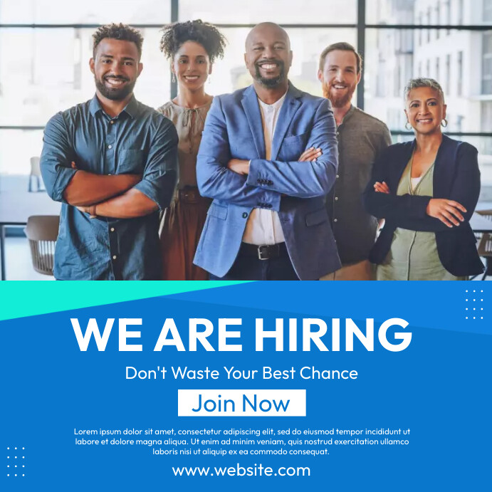 We Are Hiring Offer Template | PosterMyWall