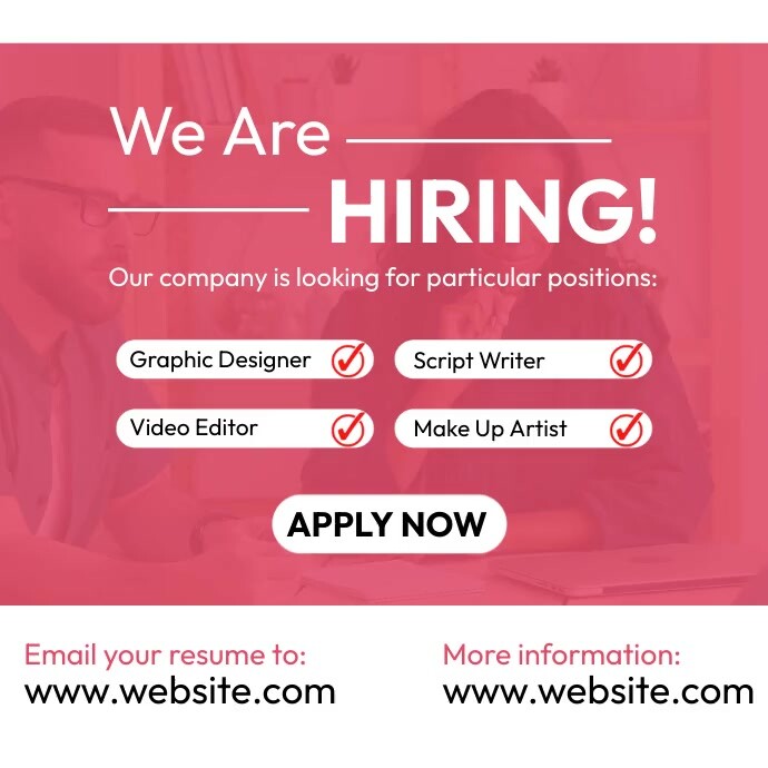 We Are Hiring Offer Template | PosterMyWall