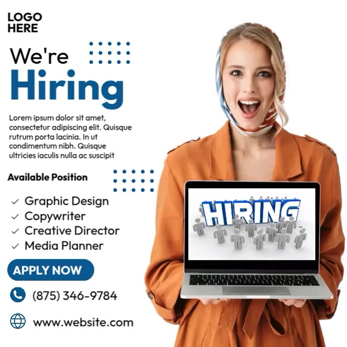 We Are Hiring Offer Template | PosterMyWall