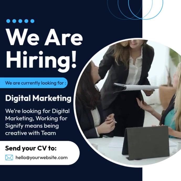 We Are Hiring Offer Template | PosterMyWall