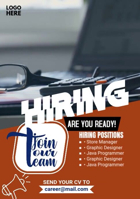 We Are Hiring Pinterest Graphic Template | PosterMyWall