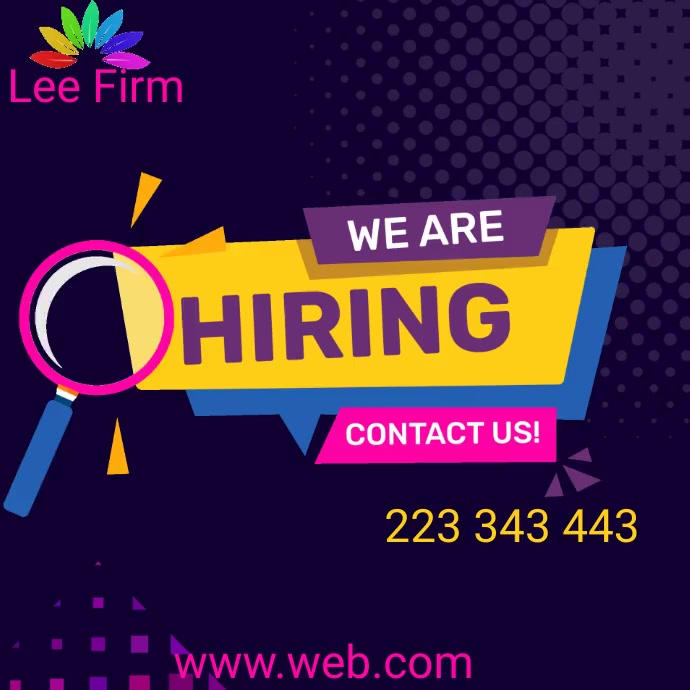 we are hiring post Template | PosterMyWall