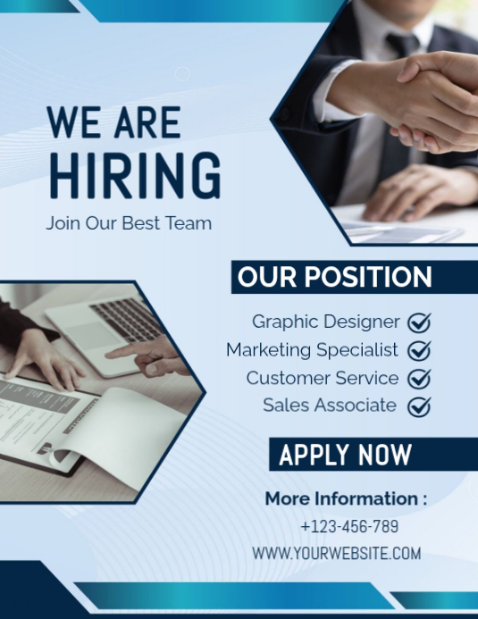 We Are Hiring Poster Design | Company We Are Hiring Poster Design ...