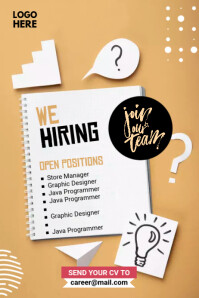 We are hiring Poster Template | PosterMyWall