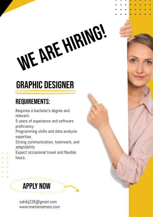 we are hiring poster Template | PosterMyWall