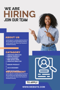 We Are Hiring Poster Template | PosterMyWall