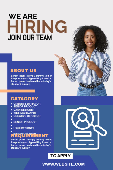 We are hiring Poster Template | PosterMyWall