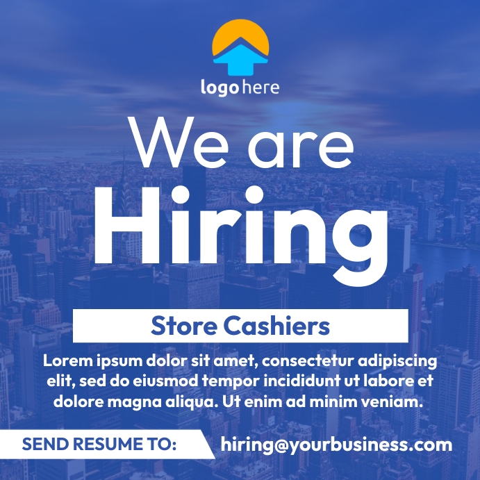 We are hiring poster Template | PosterMyWall