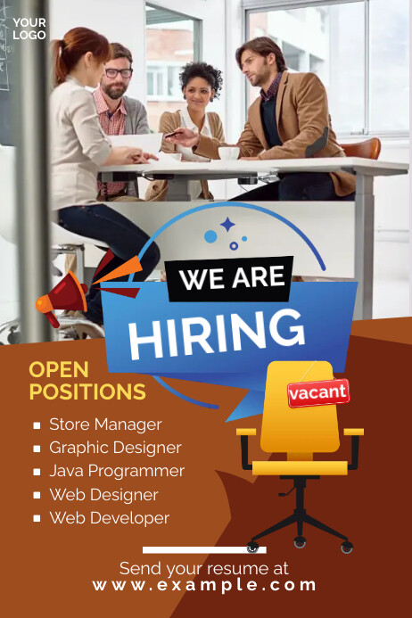 We Are Hiring Poster Template | PosterMyWall