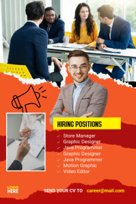 We Are Hiring Poster Template | PosterMyWall
