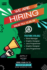 We Are Hiring Poster Template | PosterMyWall