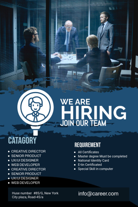 We are hiring Poster Template | PosterMyWall