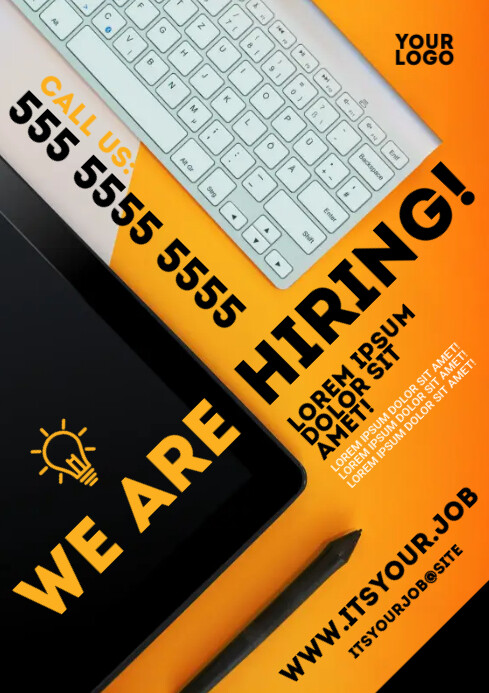 WE ARE HIRING POSTER Template | PosterMyWall