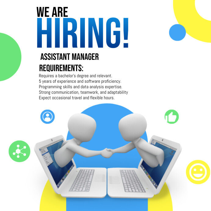 we are hiring poster Template | PosterMyWall