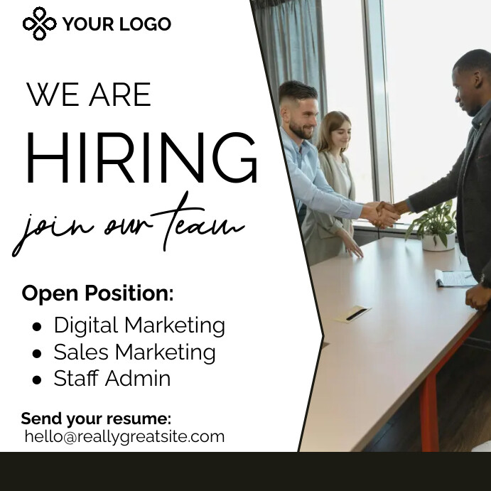 we are hiring poster template | PosterMyWall