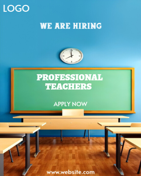 Plantilla de We are hiring professionals teachers flyer | PosterMyWall
