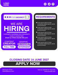 We Are Hiring Ads Template | PosterMyWall