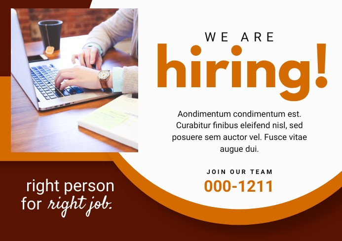 We Are Hiring Template | PosterMyWall