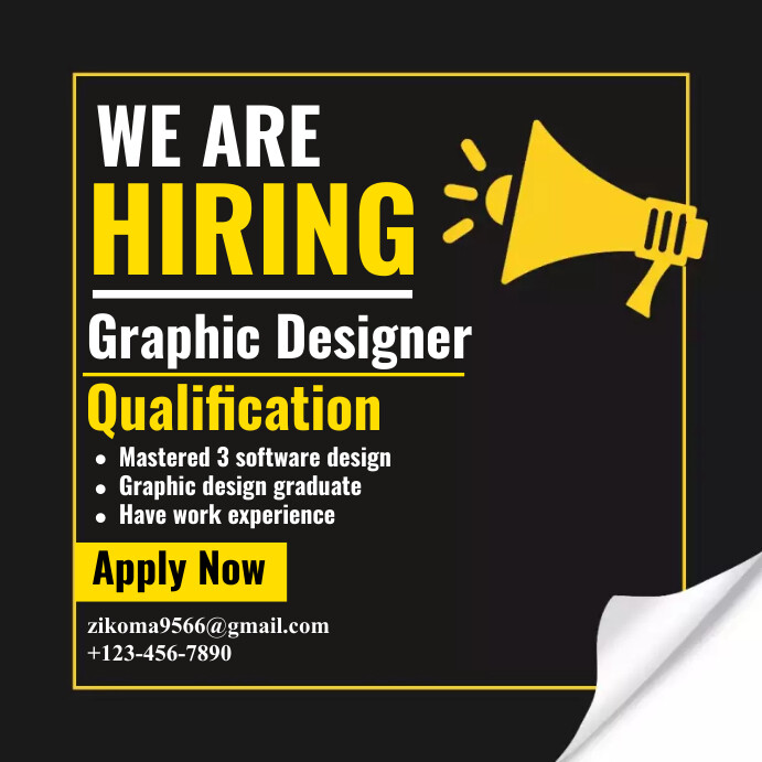 We are hiring template | PosterMyWall
