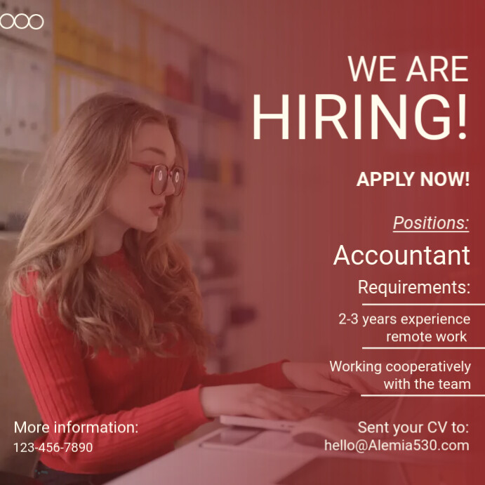 We are hiring Template | PosterMyWall