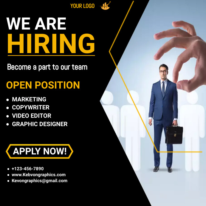 We Are Hiring template | PosterMyWall