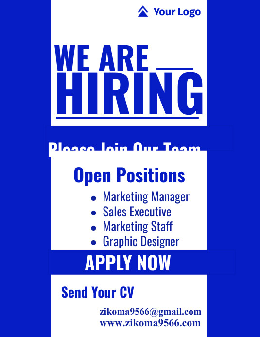 We are hiring template flyer | PosterMyWall