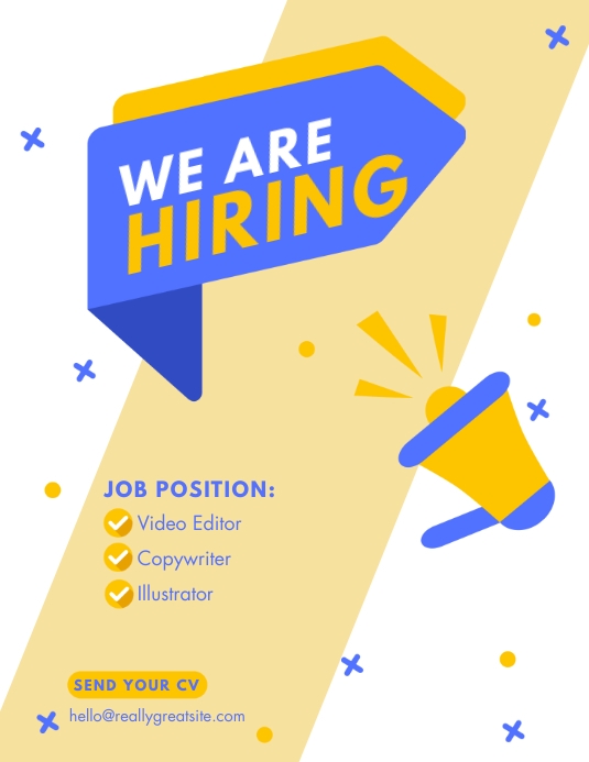 We are hiring templates | PosterMyWall